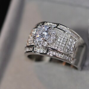 Iced Out Ring, Mens Iced Out Rings, Womens Iced Out Ring, Mens Big Iced ...