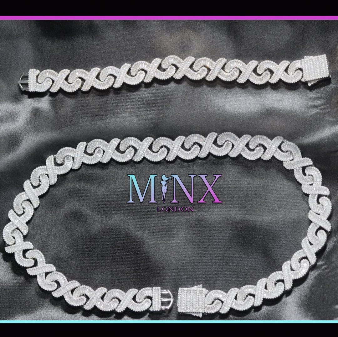 Infinity Link Chain | Iced Out Chain | Iced Out Necklace | Mens ...