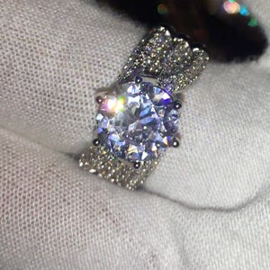 Big Carat Engagement Ring Womens Big Diamond Ring Womens - Etsy UK