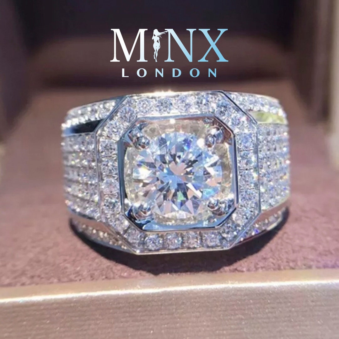 Iced Out Ring Mens Iced Out Rings Womens Iced Out Ring - Etsy