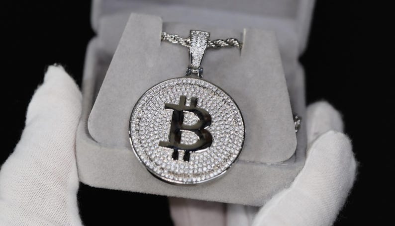 Hip Hop Pendant | Iced Out Pendant | Diamond Bitcoin Pendant | Hip Hop ...