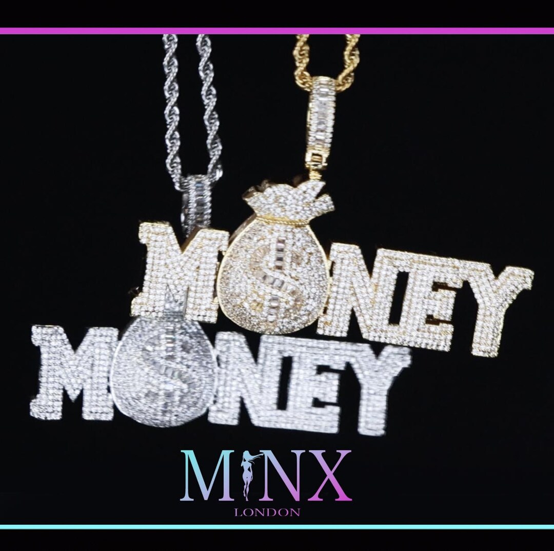 Diamond Money Pendant | Iced Out Pendant | Hip Hop Diamond Pendant ...