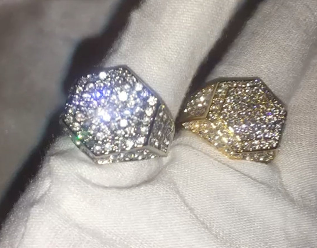 Big Iced Out Rings | Diamond Ring for Men | Mens Ring | Mens Iced Ring ...