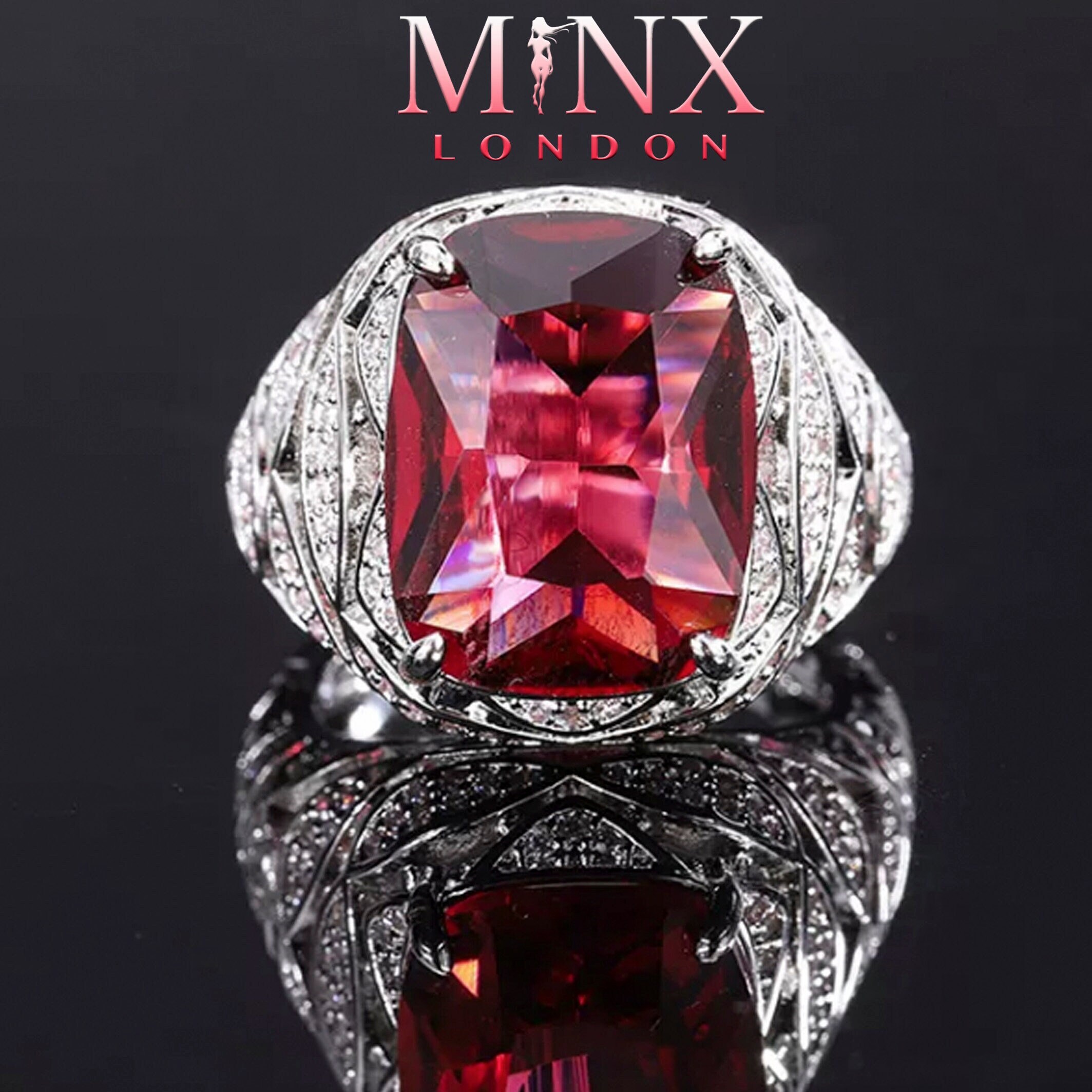 Red Diamond Ring For Men
