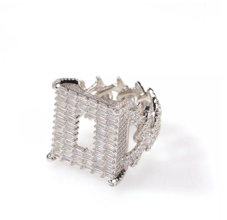 Iced Out Ring Mens Iced Out Rings Big Iced Out Ring Iced | Etsy