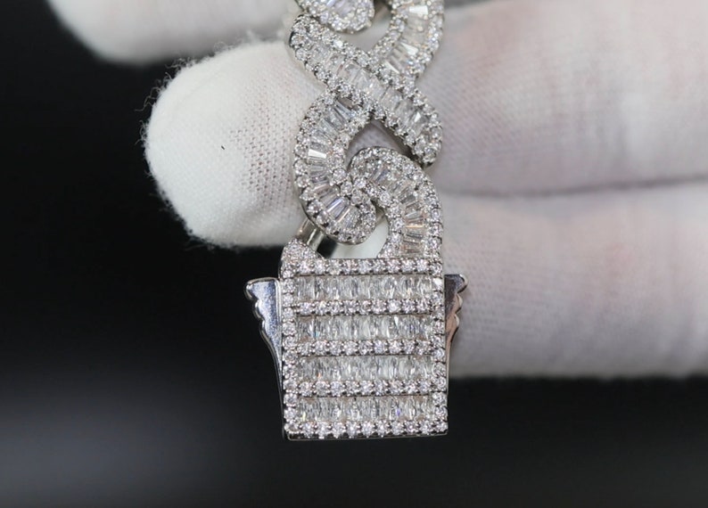 Infinity Link Chain | Iced Out Chain | Iced Out Necklace | Mens ...
