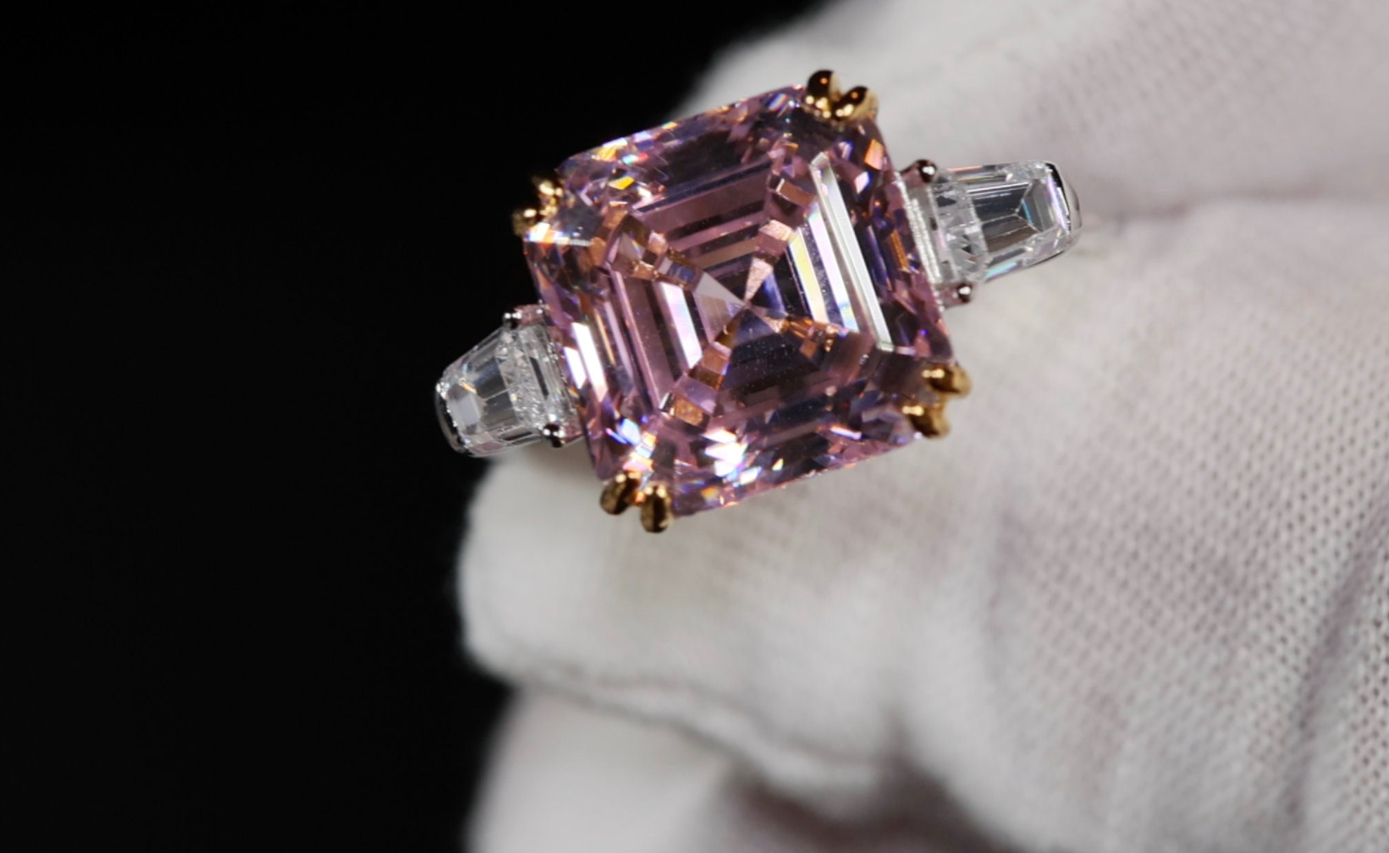 Pink Diamond Ring | Pink Asscher Cut Diamond Ring | Asscher Diamond ...