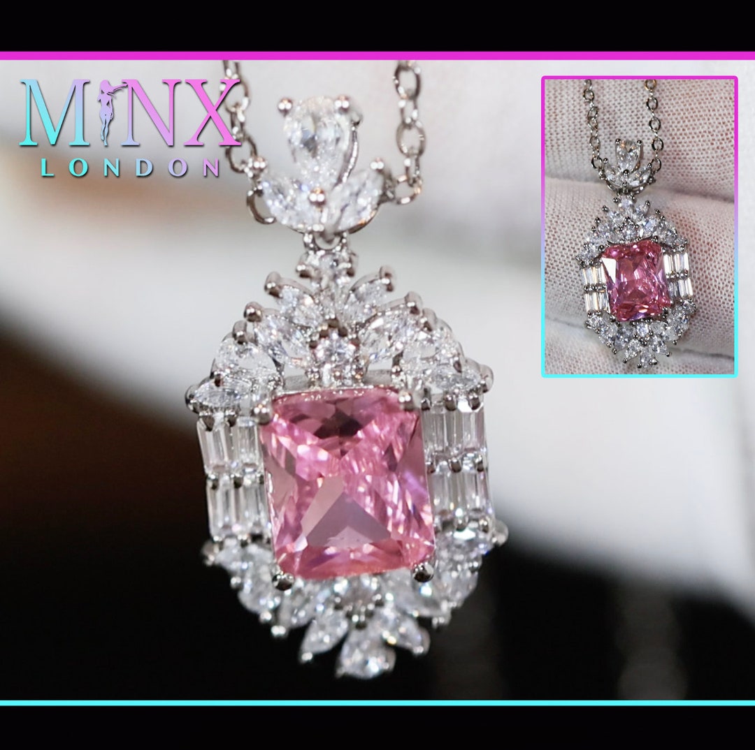 Pink Diamond Necklace | Womens Pink Diamond Pendant | Pink Diamond ...