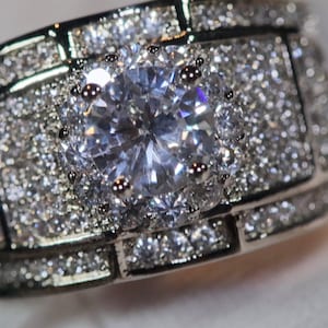 Iced Out Ring, Mens Iced Out Rings, Womens Iced Out Ring, Mens Big Iced ...