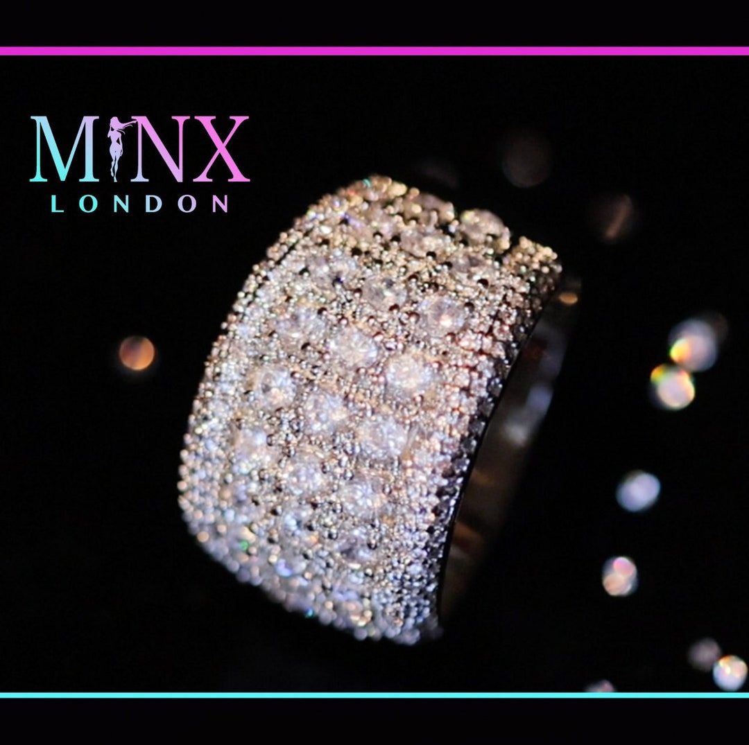 Iced Out Ring Mens Iced Out Rings Womens Diamond Ring - Etsy UK