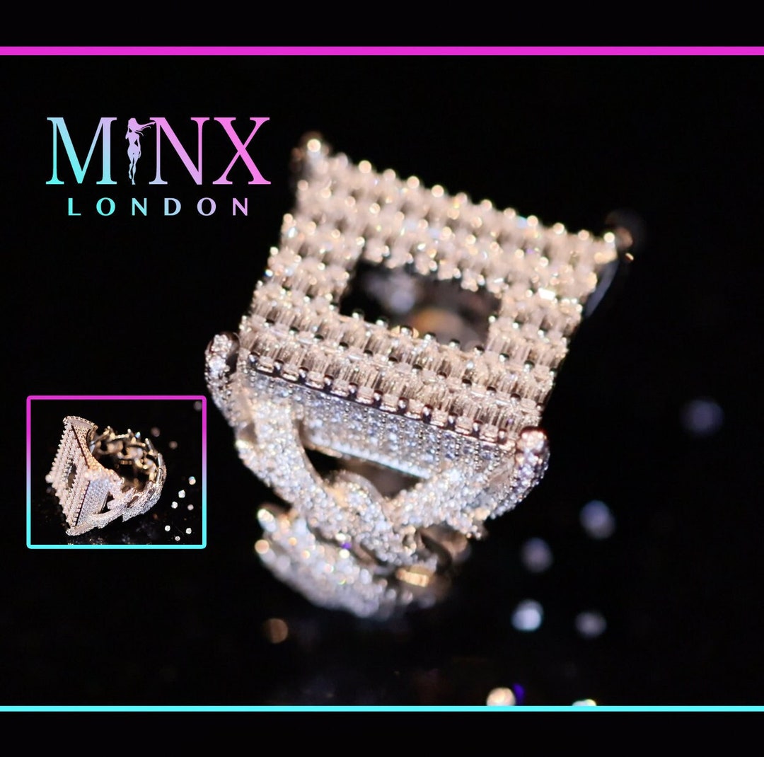 Iced Out Ring Mens Iced Out Rings Big Iced Out Ring Iced - Etsy