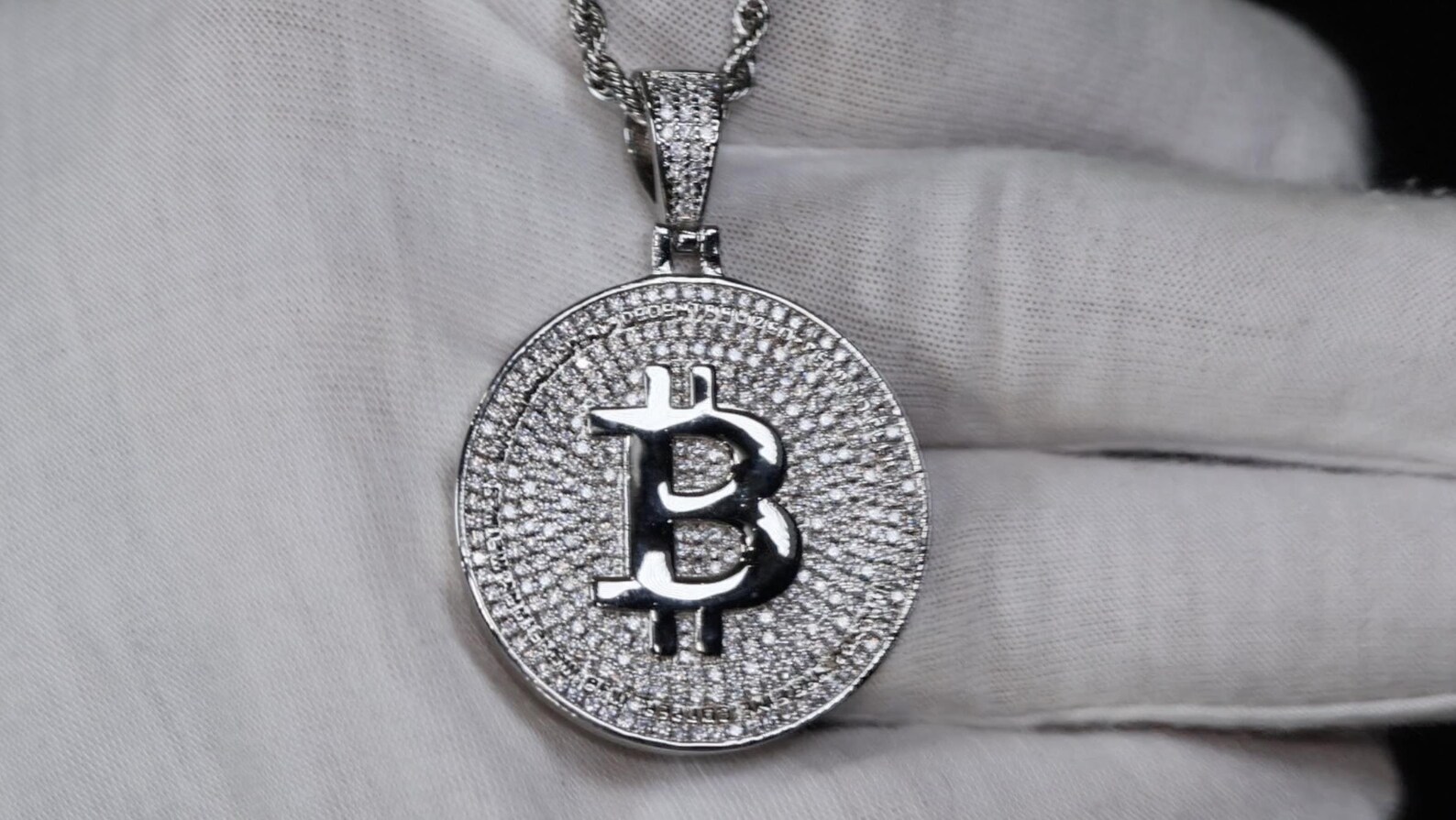 Hip Hop Pendant | Iced Out Pendant | Diamond Bitcoin Pendant | Hip Hop ...