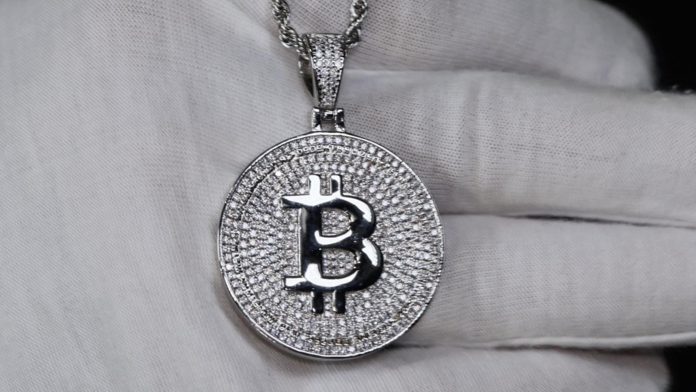 Hip Hop Pendant | Iced Out Pendant | Diamond Bitcoin Pendant | Hip Hop ...