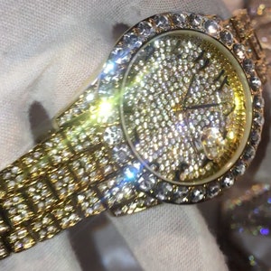 Womens Iced Out Watch Iced Out Watch Iced Watch Womens - Etsy
