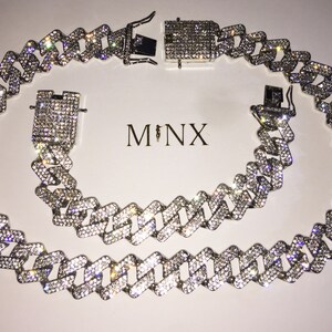 Iced Out Chain | Iced Out Necklace | Iced Out Bracelet | Silver ...