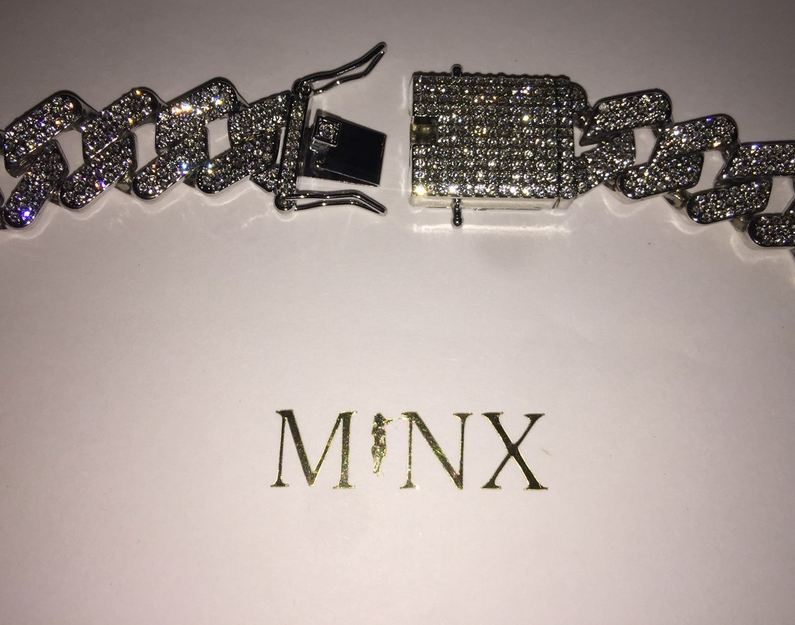 Iced Out Chain Iced Out Necklace Iced Out Bracelet - Etsy