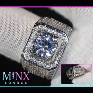 Iced Out Ring / Mens Iced Out Rings / Womens Iced Out Ring / Iced Out ...