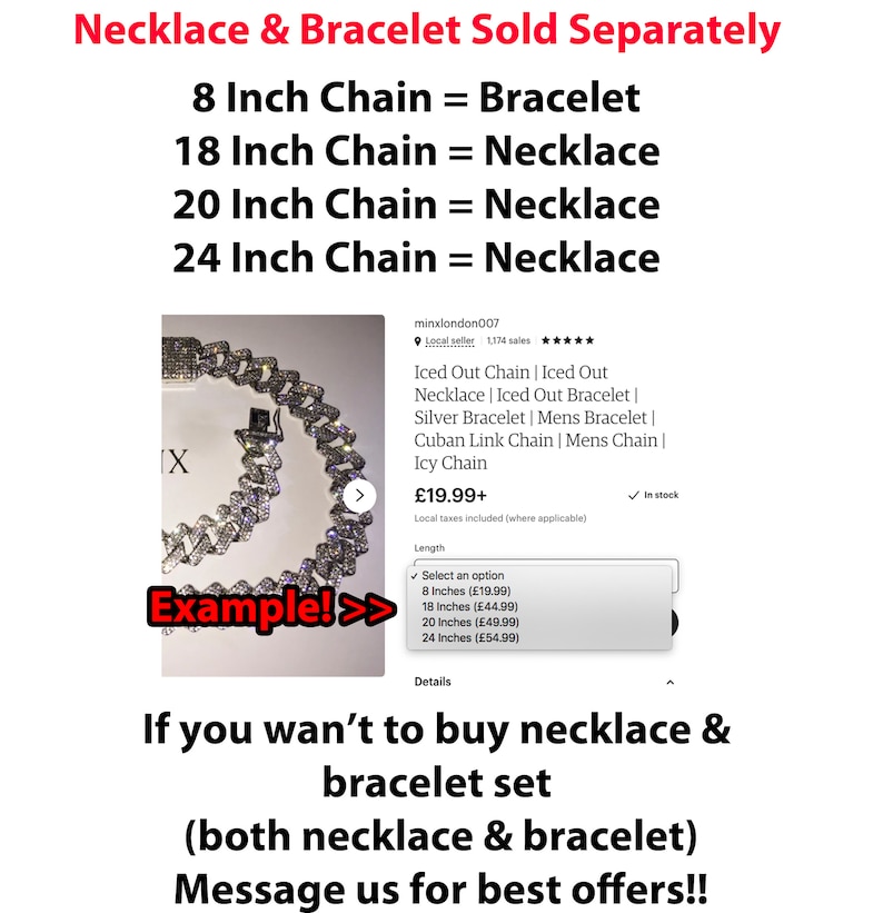 Iced Out Chain Gold Iced Out Chain Iced Out Necklace - Etsy UK