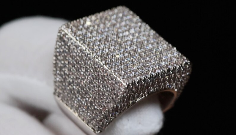 Mens Big Iced Ring | Mens Iced Pinky Ring | Mens Iced Out Ring | Iced ...