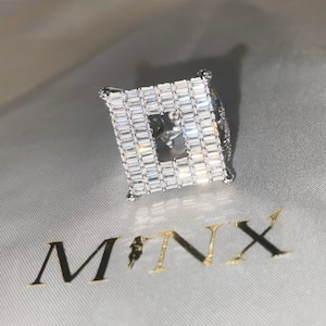 Iced Out Ring Mens Iced Out Rings Big Iced Out Ring Iced | Etsy