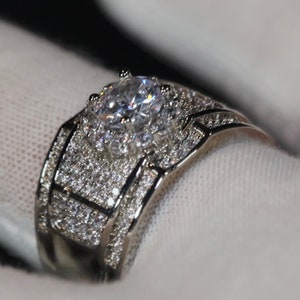 Iced Out Ring, Mens Iced Out Rings, Womens Iced Out Ring, Mens Big Iced ...