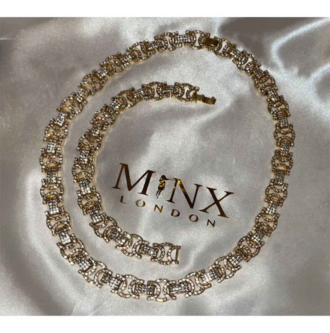 Iced Out Chain | Iced Out Necklace | Iced Out Bracelet | Gold Iced Out ...