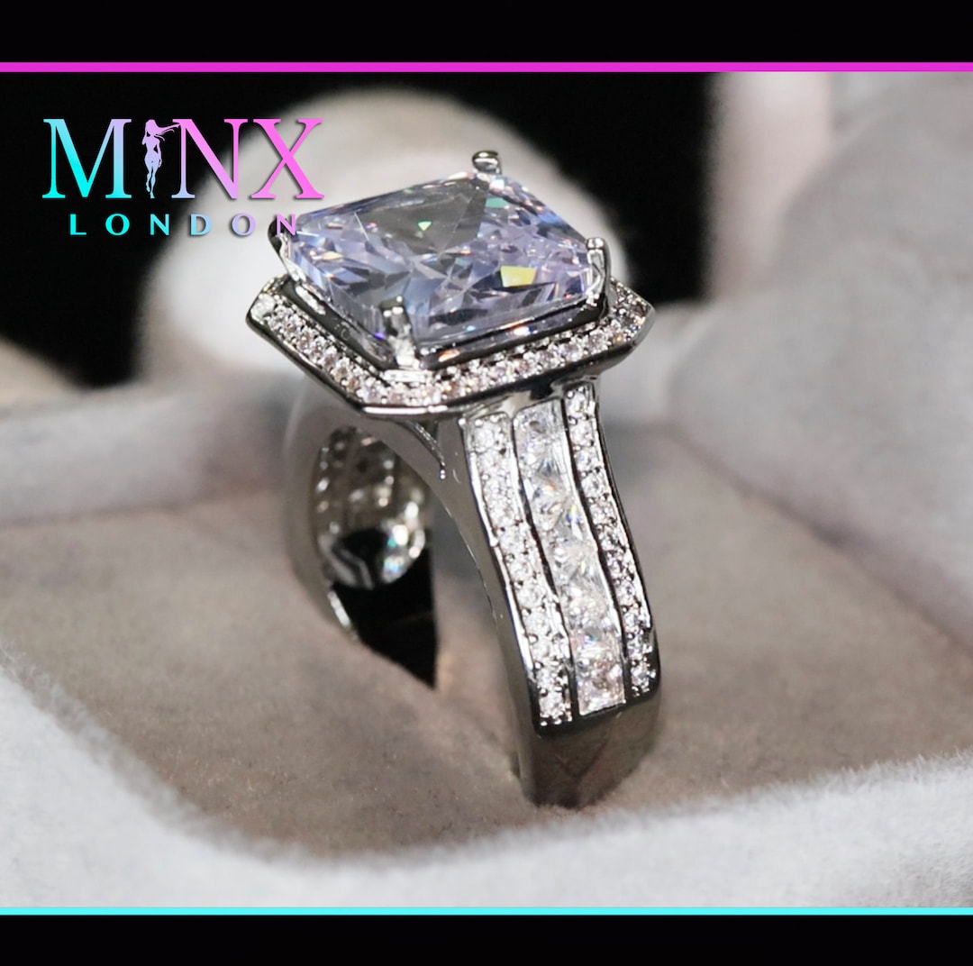 Mens Big Diamond Ring | Womens Big Diamond Ring | Womens Engagement ...