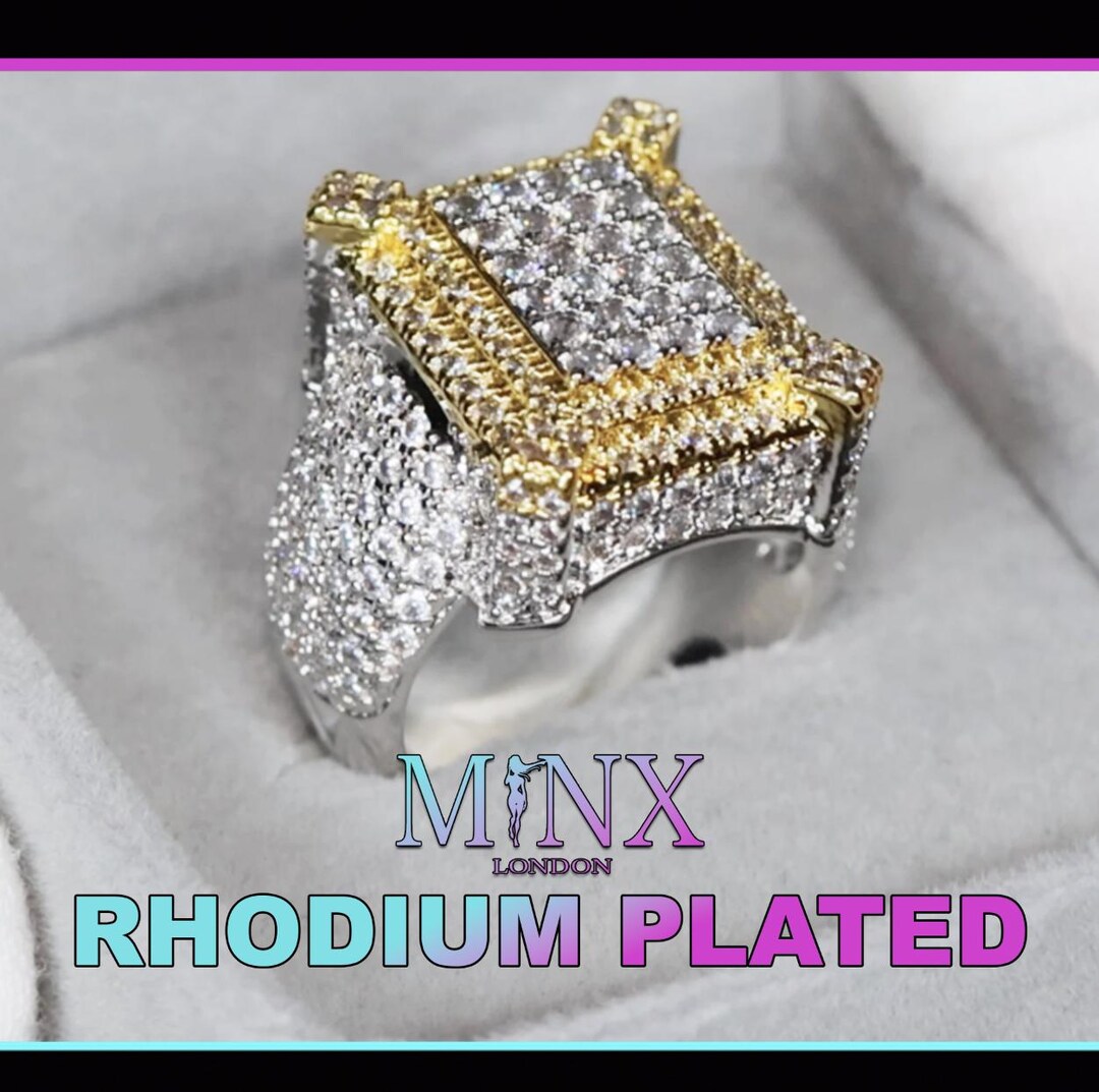 Mens Big Diamond Ring | Hip Hop Ring | Mens Iced Out Ring | Iced Out ...