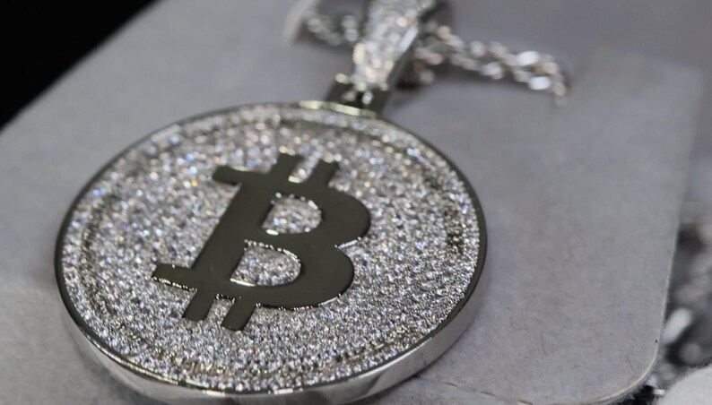 Hip Hop Pendant | Iced Out Pendant | Diamond Bitcoin Pendant | Hip Hop ...