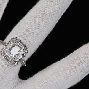 Womens Radiant Cut Diamond Ring | Womens Diamond Ring | Womens Big ...