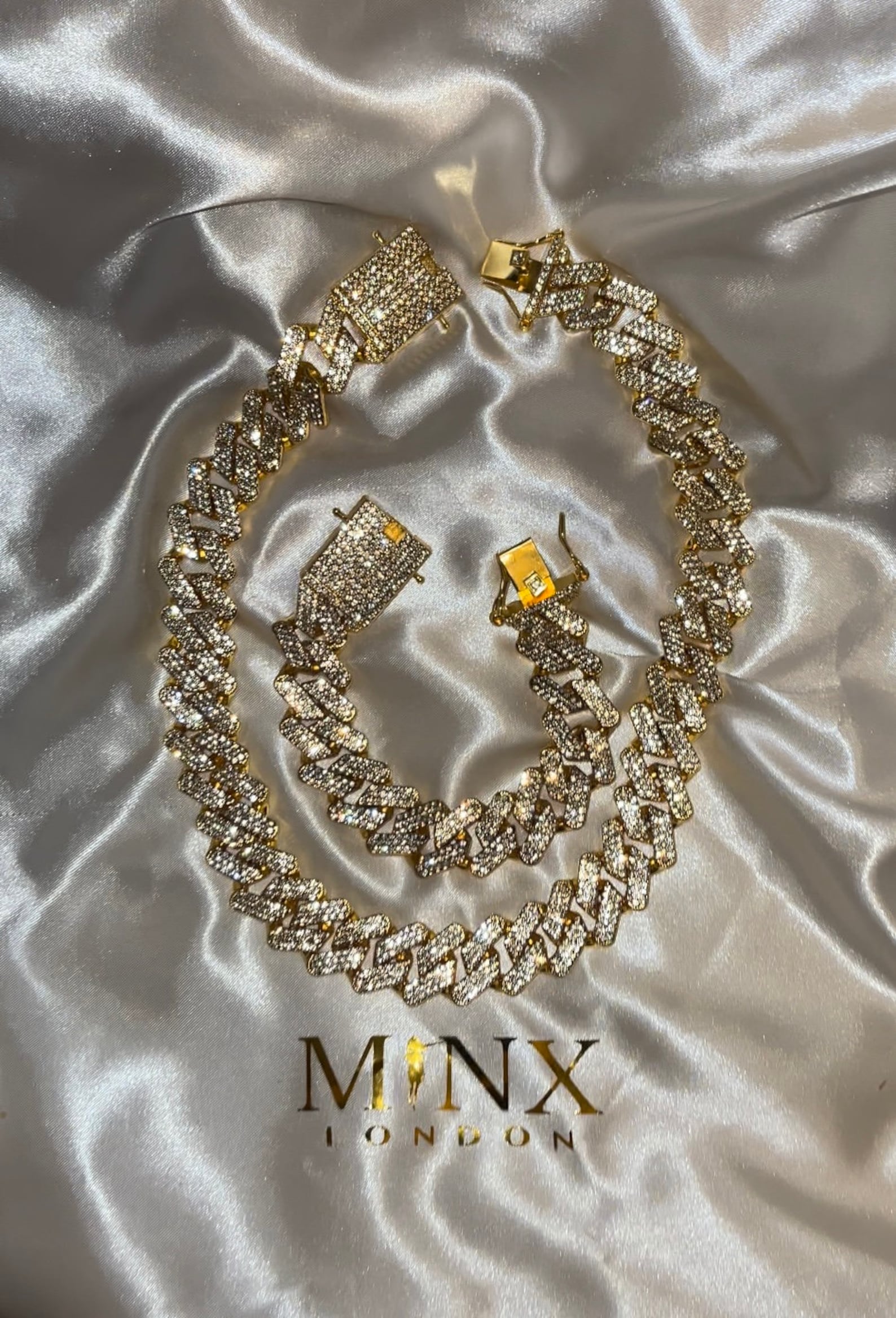 Iced Out Chain Gold Iced Out Chain Iced Out Necklace - Etsy UK