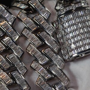 Iced Out Chain Iced Out Necklace Iced Out Jewelry Mens Iced Out Chain ...