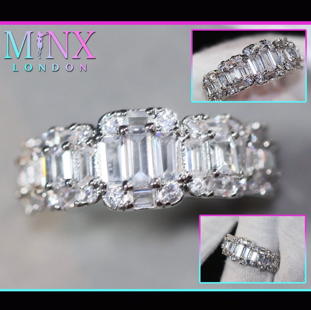 Big Baguette Ring Baguette Ring Womens Ring Diamond Engagement Ring ...