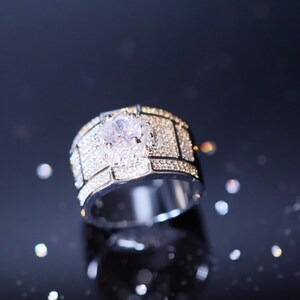 Iced Out Ring / Mens Iced Out Rings / Womens Iced Out Ring - Etsy