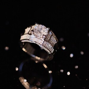 Iced Out Ring Mens Iced Out Rings Womens Iced Out Ring - Etsy