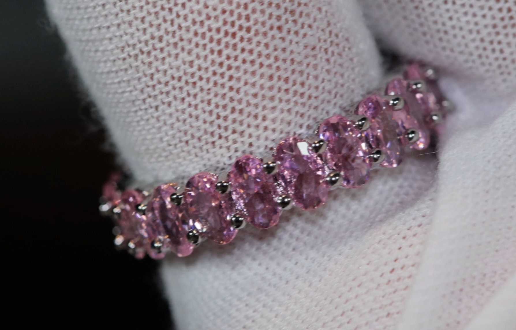 Pink Diamond Ring | Pink Diamond Eternity Ring | Women's Eternity Ring ...