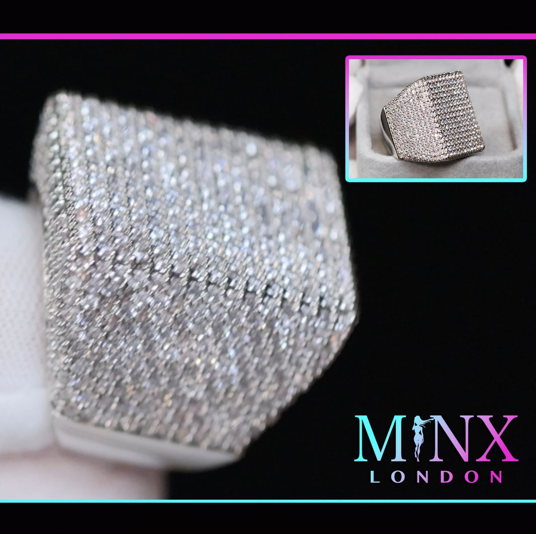 Mens Big Iced Ring | Mens Iced Pinky Ring | Mens Iced Out Ring | Iced ...