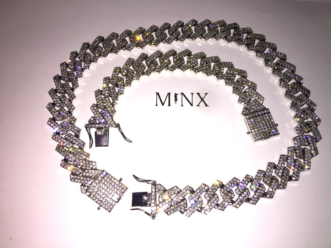 Iced Out Necklace Iced Out Bracelet Iced Out Chain - Etsy UK