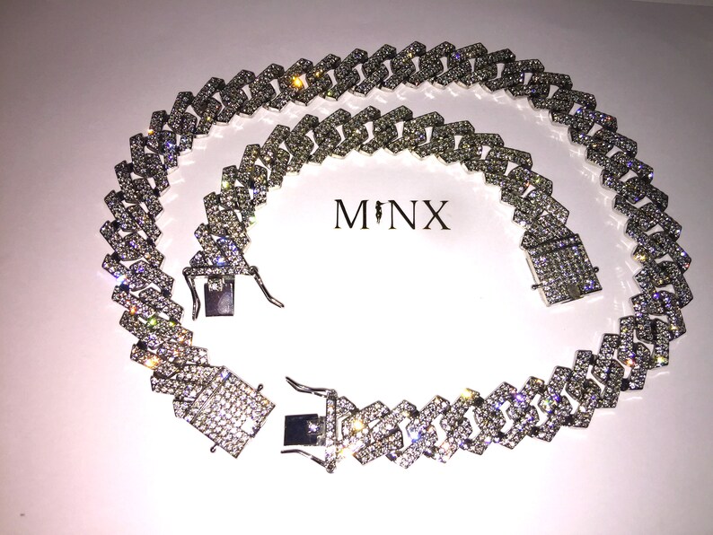 Iced Out Necklace Iced Out Bracelet Iced Out Chain - Etsy