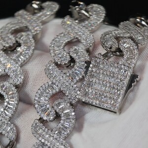 Infinity Link Chain | Iced Out Chain | Iced Out Necklace | Mens ...