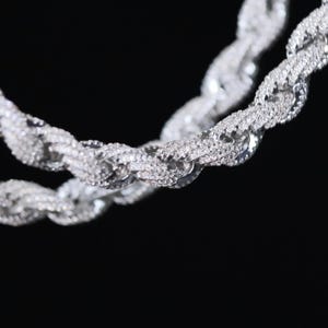Diamond Rope Chain | Iced Out Rope Chain | Hip Hop Rope Chain | Diamond ...