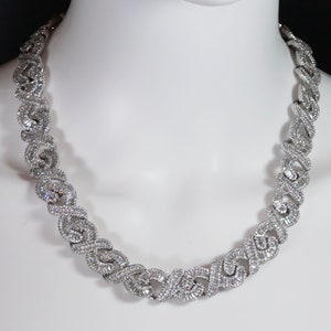 Infinity Link Chain | Iced Out Chain | Iced Out Necklace | Mens ...