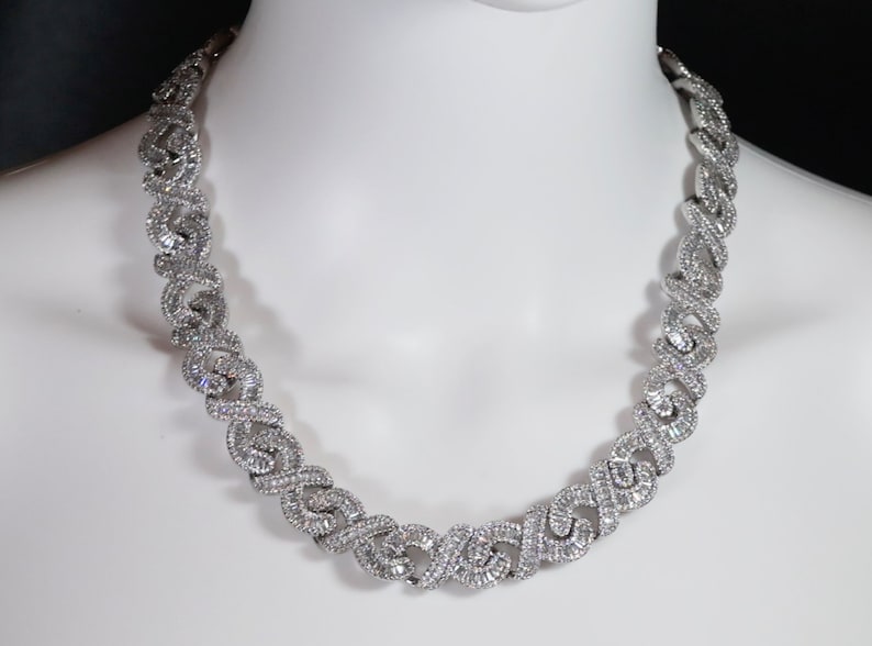 Infinity Link Chain | Iced Out Chain | Iced Out Necklace | Mens ...