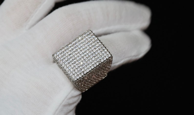 Mens Big Iced Ring | Mens Iced Pinky Ring | Mens Iced Out Ring | Iced ...