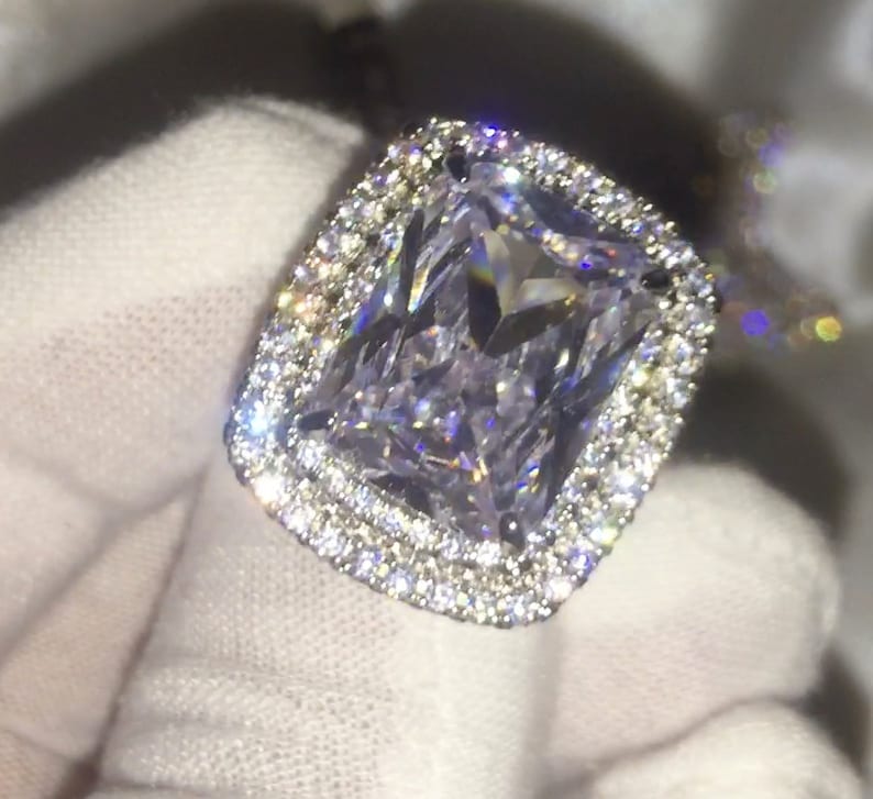 Big Carat Engagement Ring Womens Big Diamond Ring Womens - Etsy