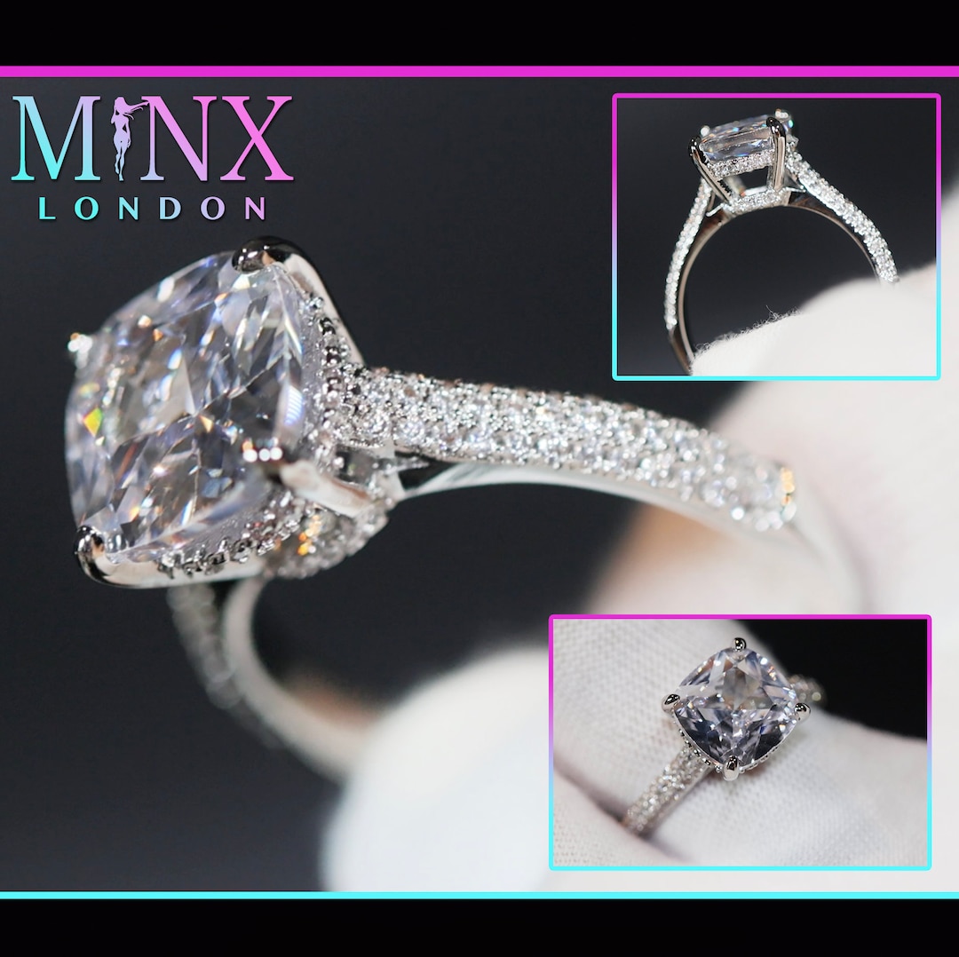 Big Carat Engagement Ring Womens Diamond Ring Womens Engagement Ring ...