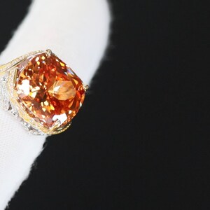 Champagne Diamond Ring | Mens Champagne Diamond Ring | Womens Big ...
