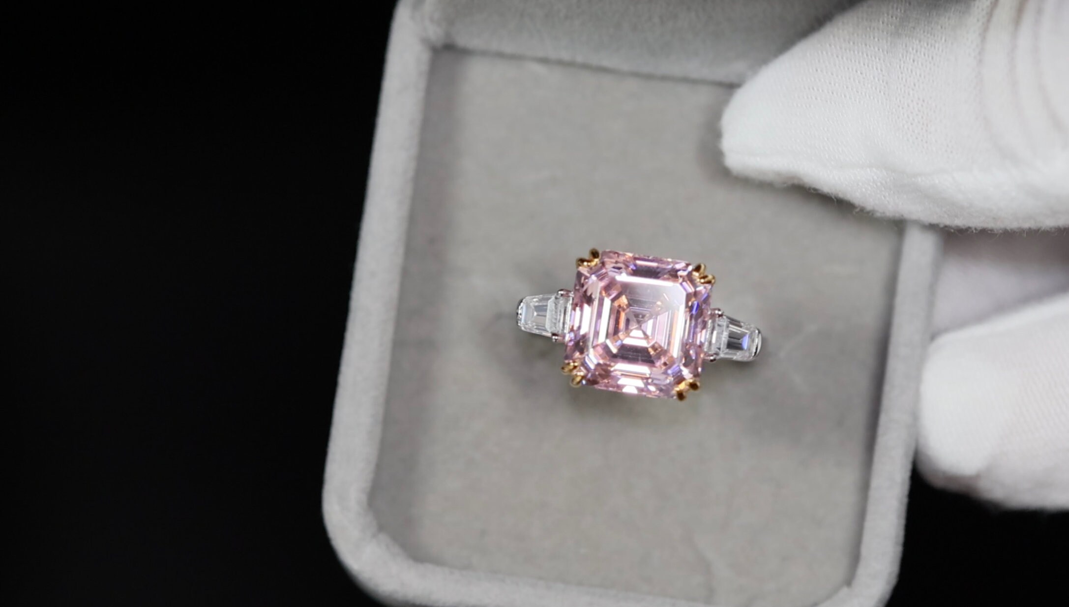 Pink Diamond Ring | Pink Asscher Cut Diamond Ring | Asscher Diamond ...