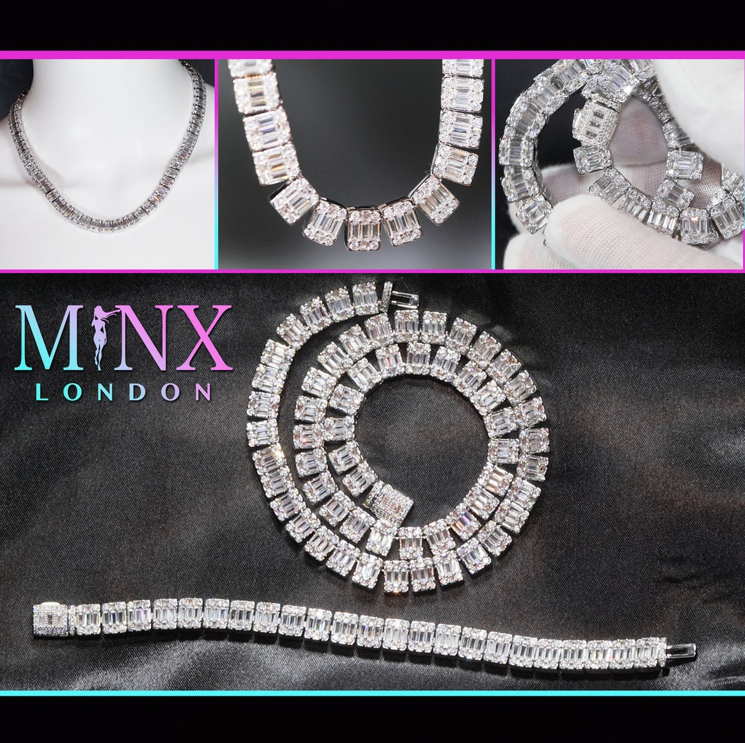 Tennis Chain Tennis Necklace Mens Tennis Chain Womens Tennis Chain ...