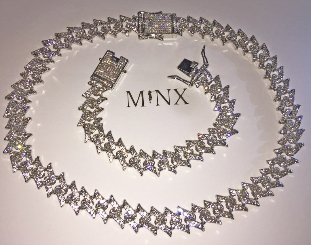 Iced Out Necklace Iced Out Bracelet Iced Out Chain Iced Out Jewellery ...